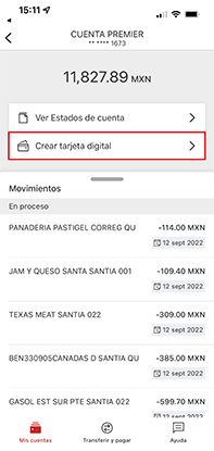 Tarjeta digital | HSBC México