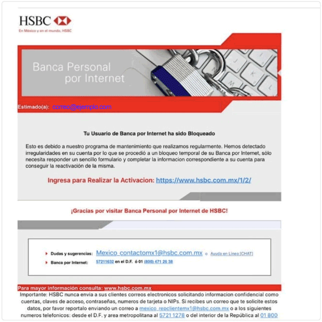 Seguridad en línea HSBC – HSBC México